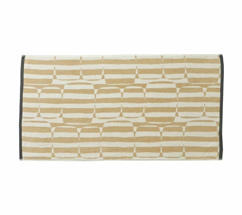 Полотенце Blanc des Vosges MIX LOHKO BEIGE 50/90 хлопок махра жаккард одна сторона велюр 550 г/м2