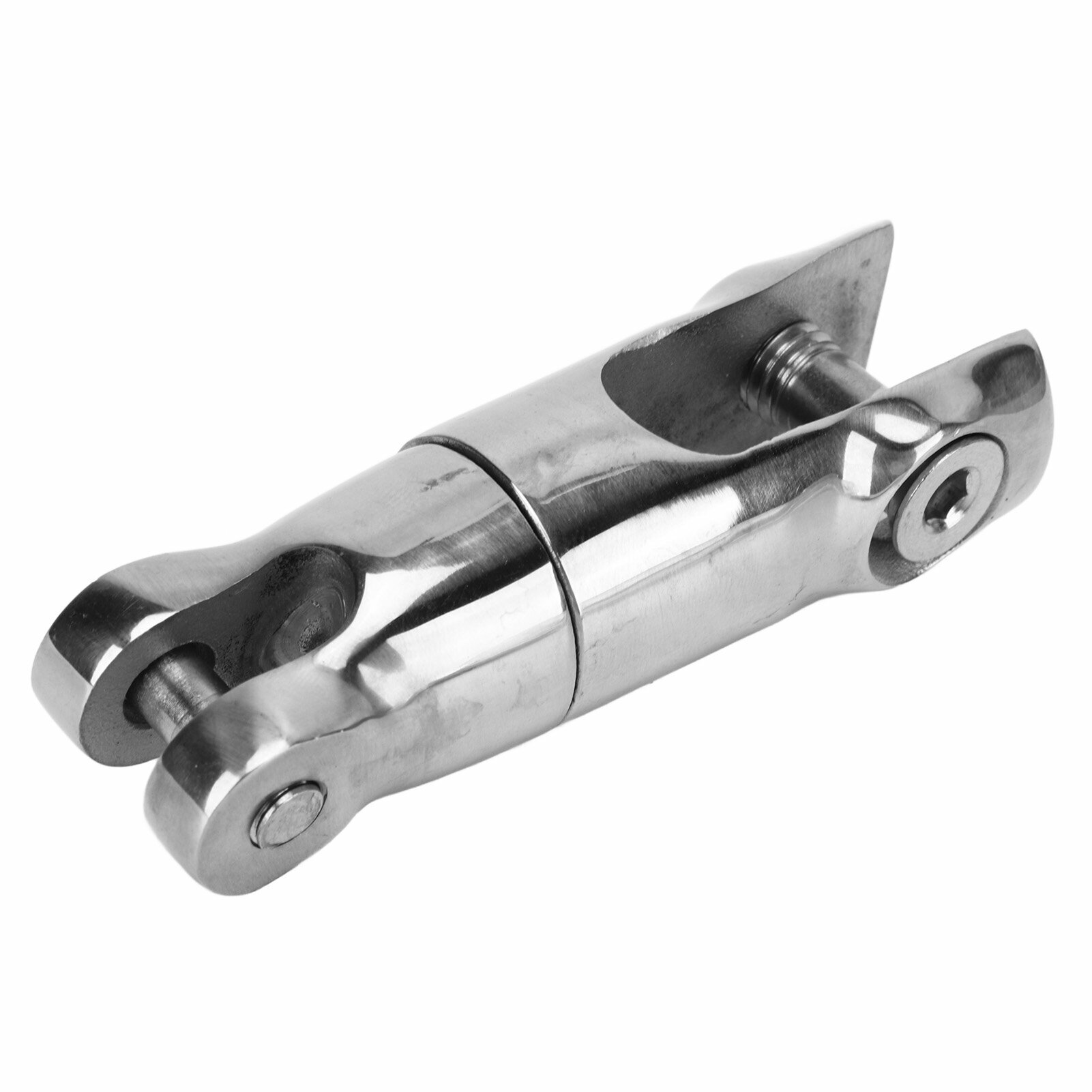 Поворотный соединитель с двойным якорем, нержавеющая сталь 316, сверхмощный разнонаправленный швартовочный соединитель, грузоподъемность 3200 фунтов для цепей диаметром 6‑8 мм.