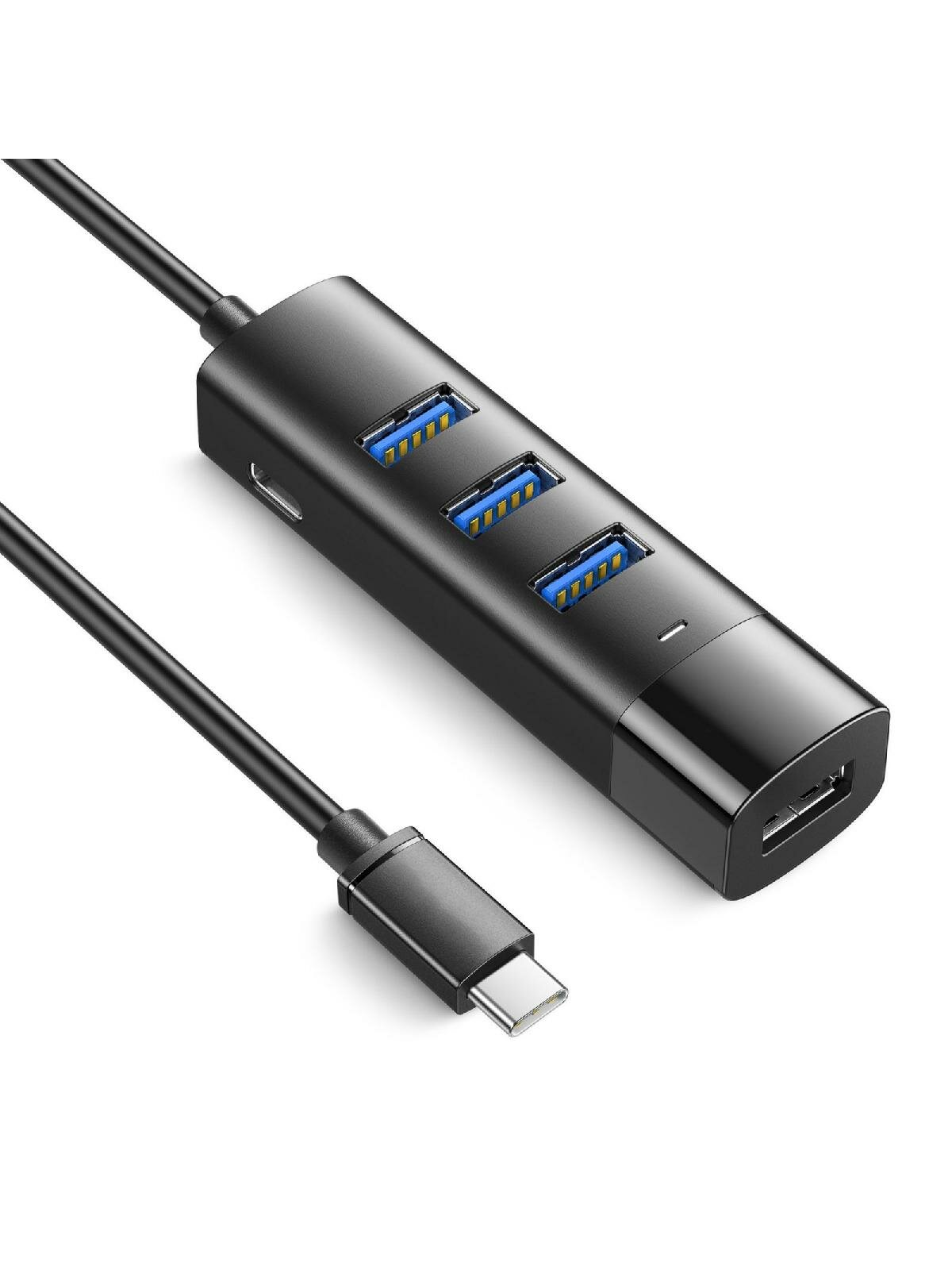 4 Port USB3.0 Hub for Laptop 5Gbps Multiport Adapter Portable Travel USB Hub USB Adapter for PC Keyboards Laptop