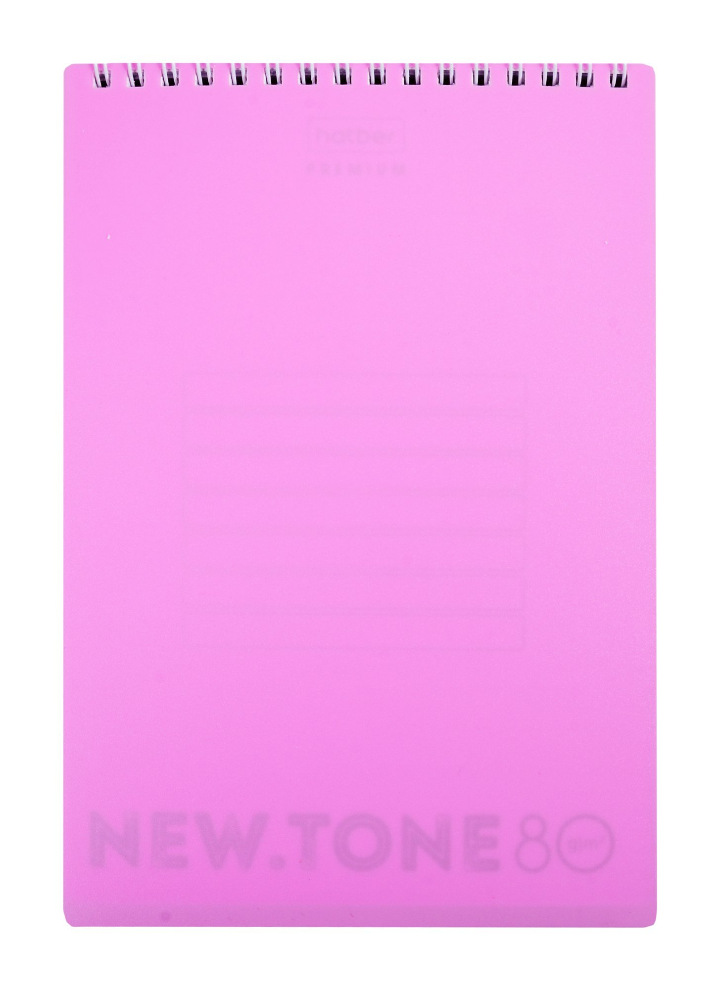 Блокнот А5 80л кл. "NEWtone PASTEL пион" офсет 80г/м2, пласт. обл, гребень