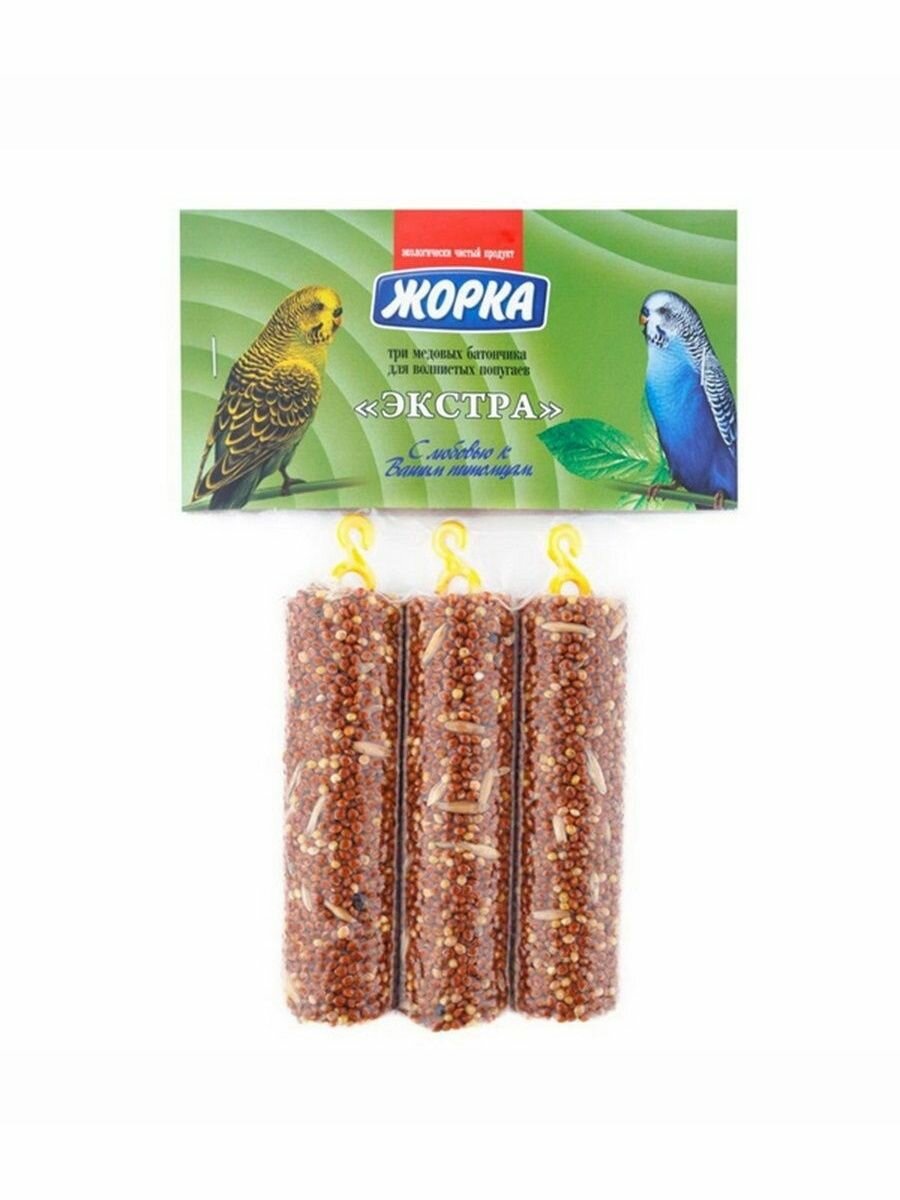 Медовые батончики для попугаев Жорка Экстра (3шт)