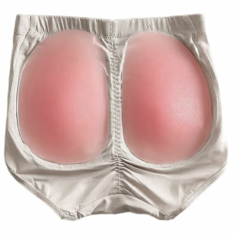 Силиконовые трусики с накладными ягодицами-накладка для ягодиц 300 г в тон кожи-M