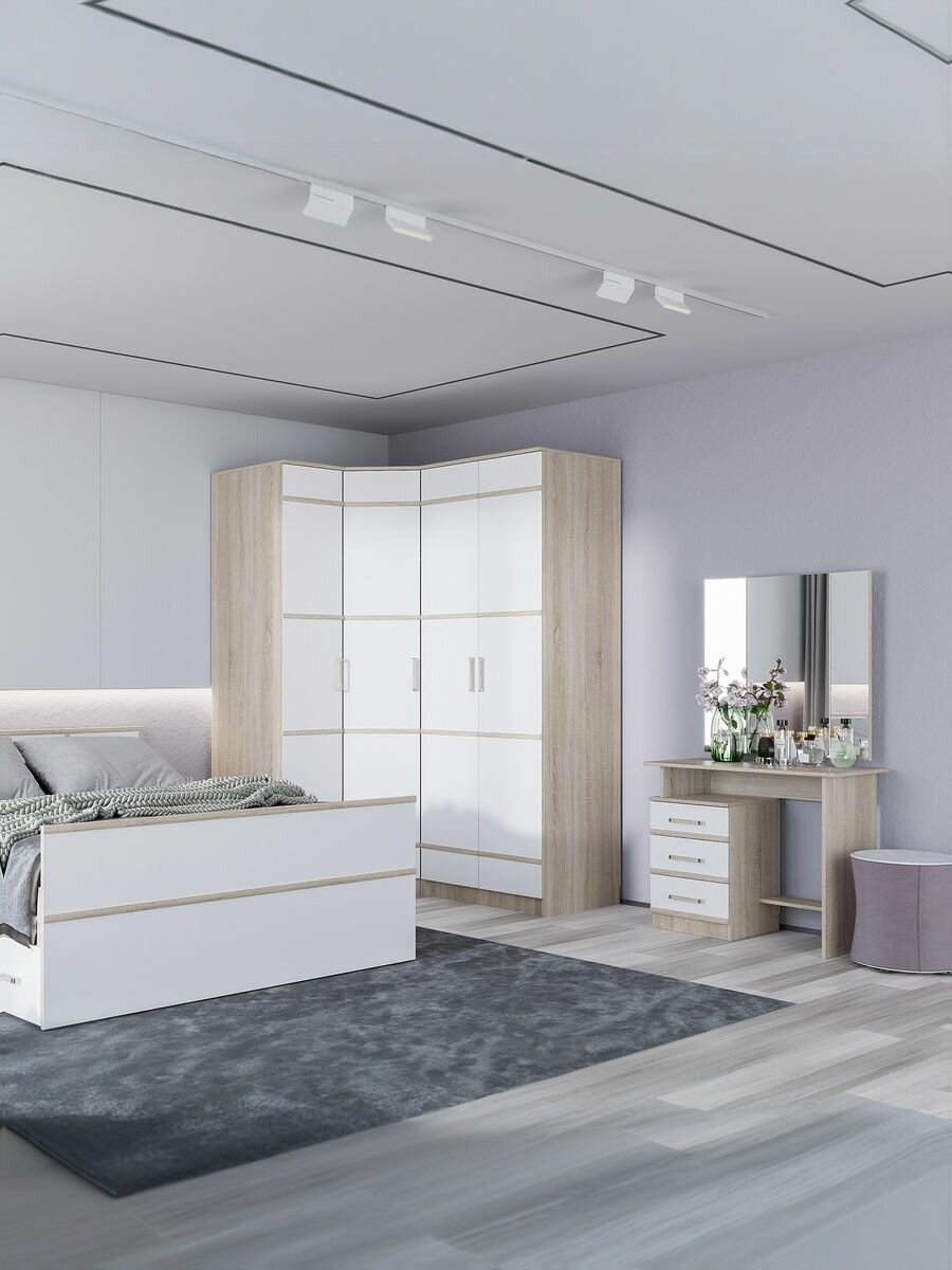 Спальный гарнитур с угловым шкафом СА-33