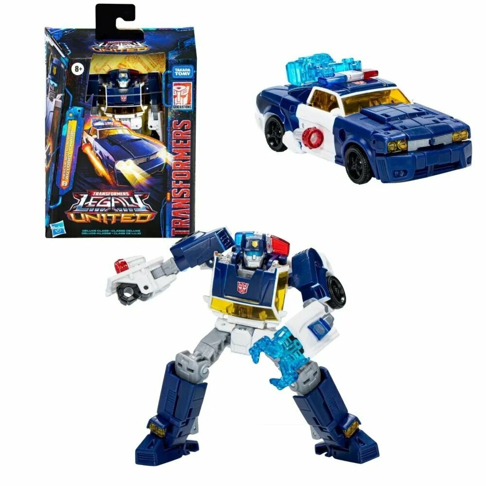 Игрушка Hasbro Трансформеры Legacy United Deluxe Class Rescue Bots Universe Autobot Chase 5,5 дюйма F8525003