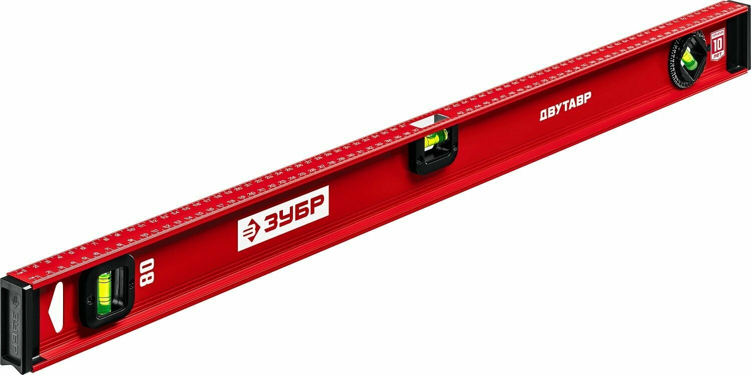 Двутавровый уровень ЗУБР, 800 мм, усиленный профиль 4-34583-080_z01