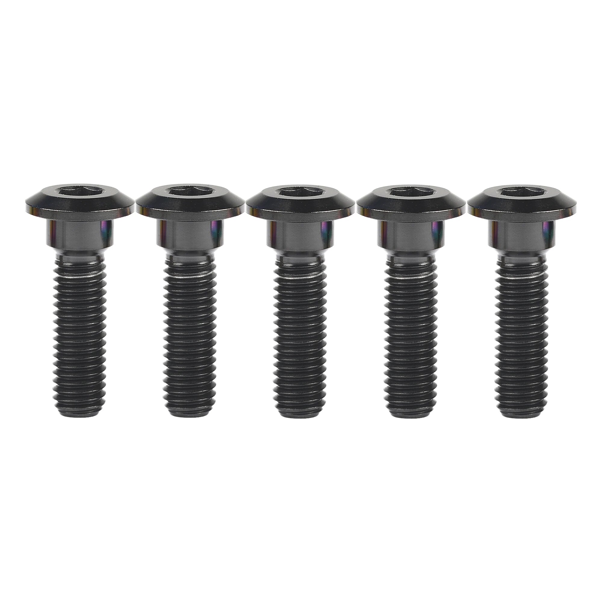 Титановые болты Xingxi M8X20 5 шт. Black, 33mm