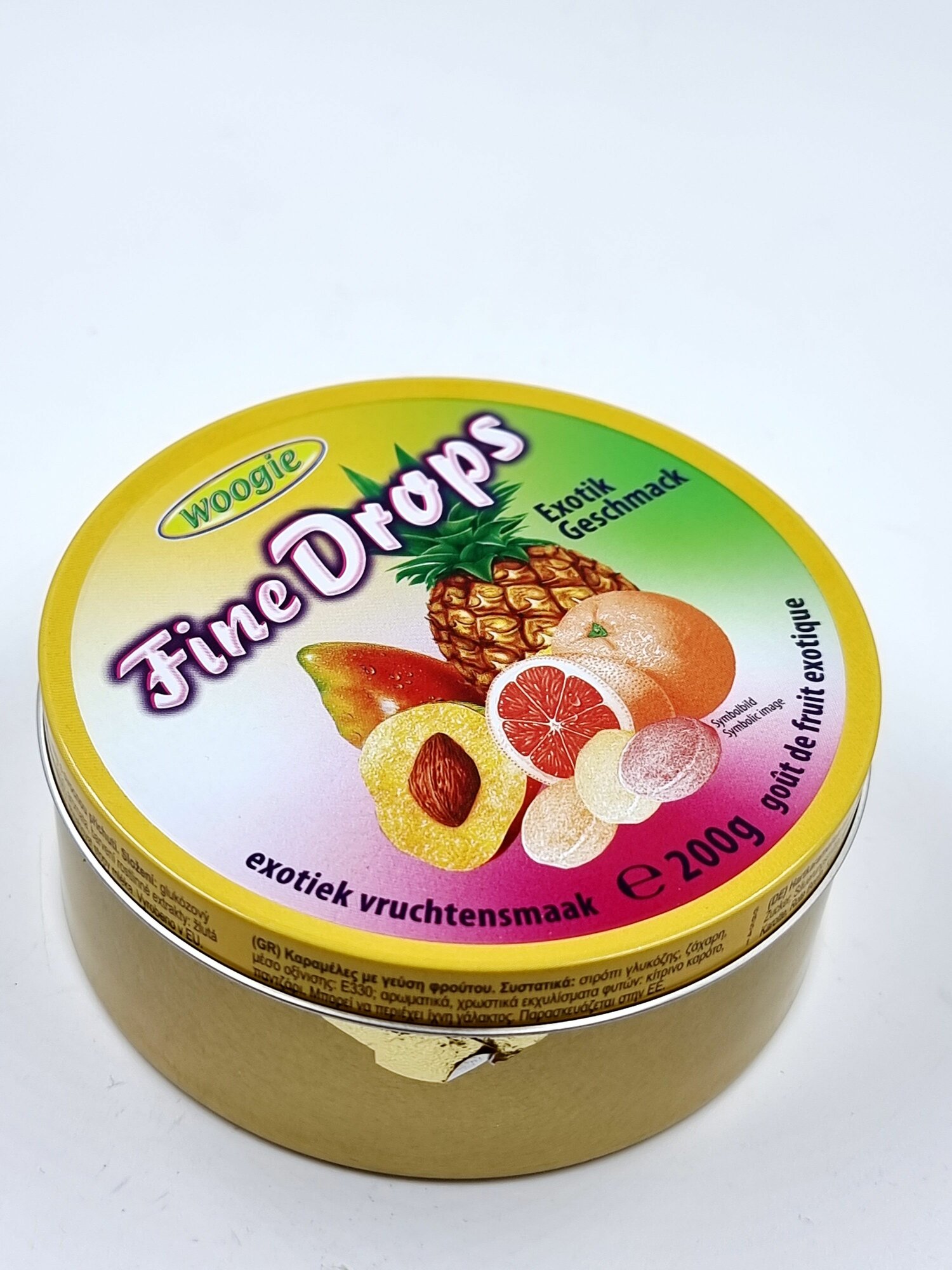 Карамельные леденцы Woogie Экзотические фрукты 200 г (Германия)