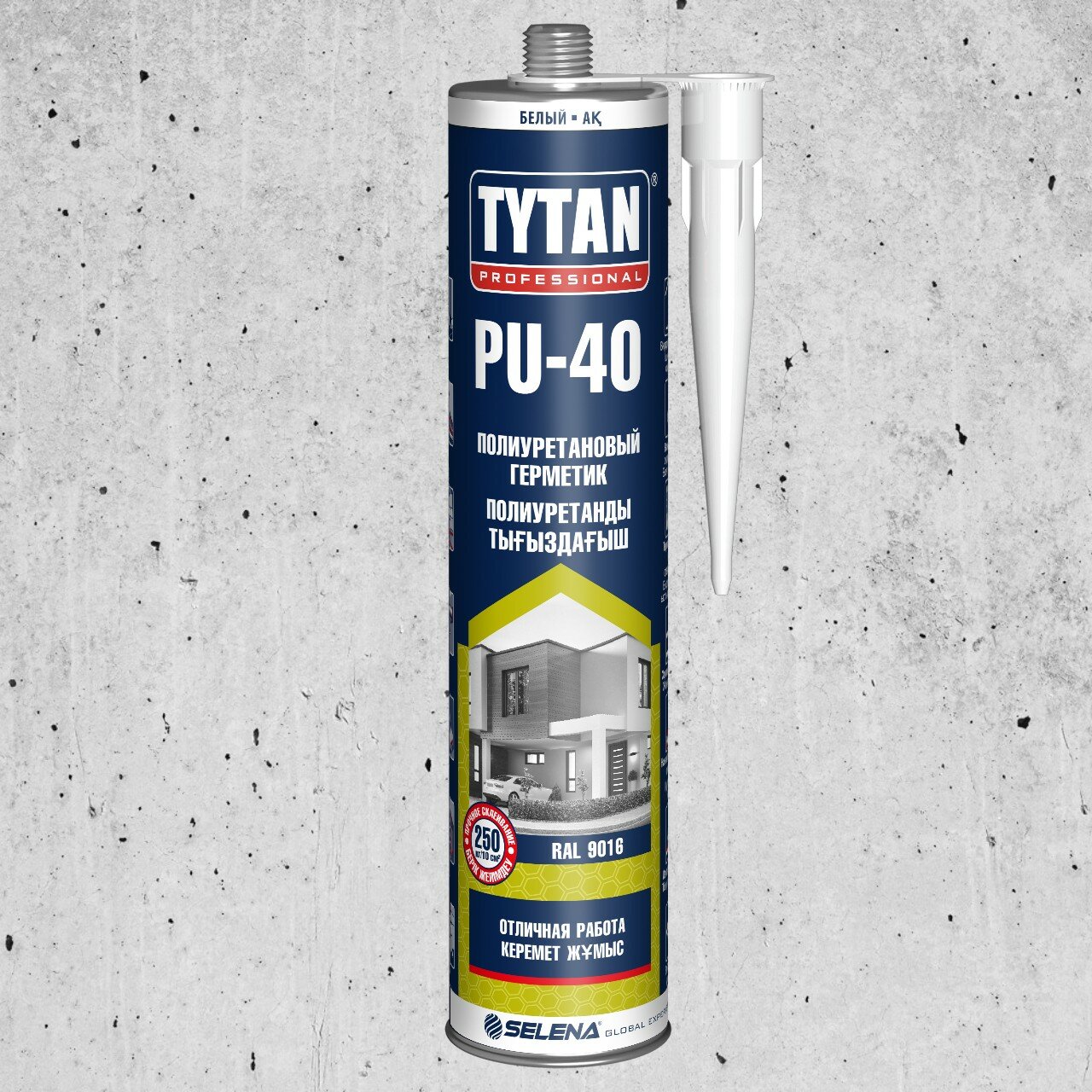 Герметик полиуретановый Tytan Professional PU 40 Белый. Для работ по дереву, кирпичу, металлу, ПВХ, бетону. 310 мл