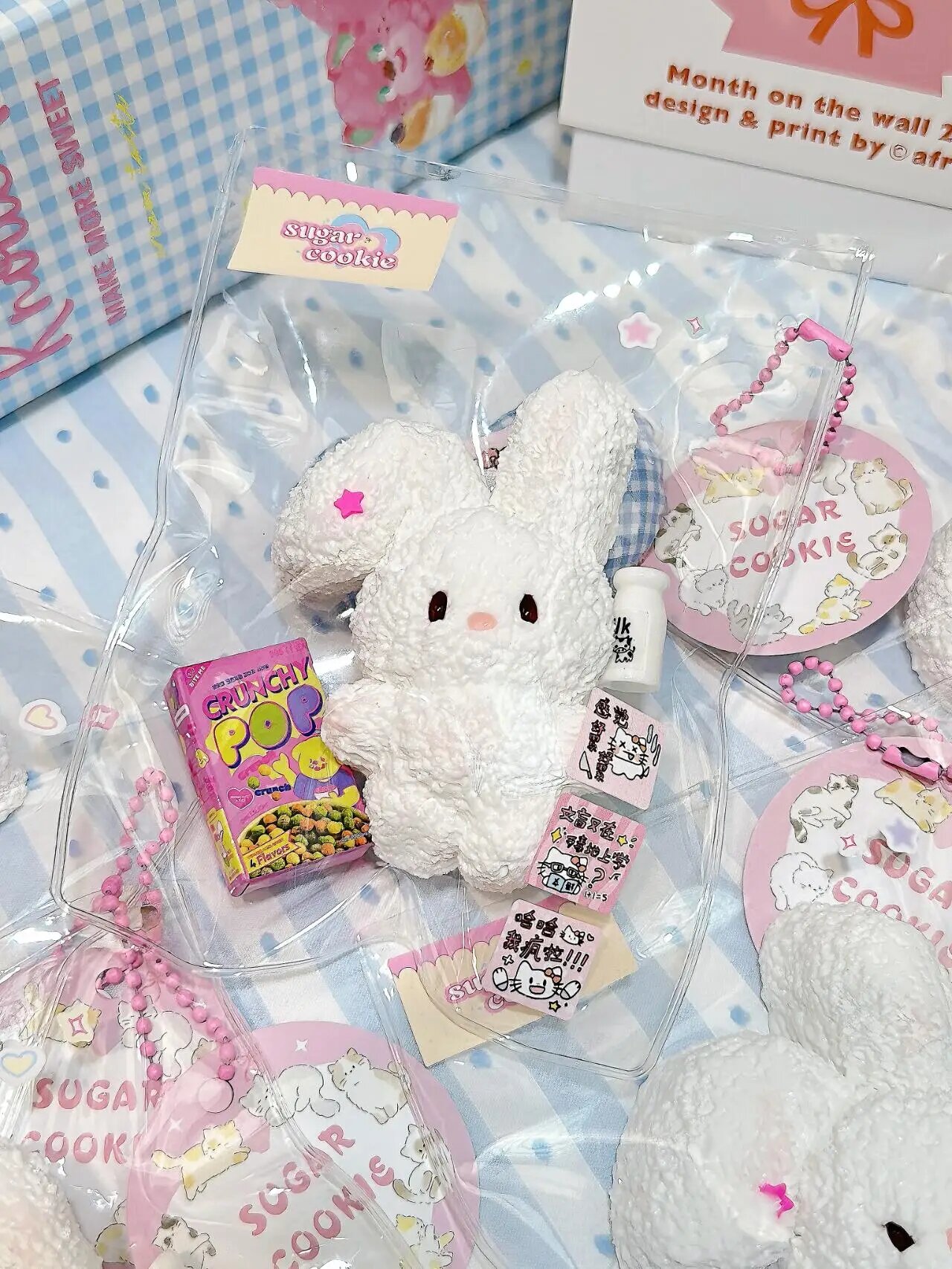 Мягкий силиконовый кролик Taba Squishy Розовый, Шоколад