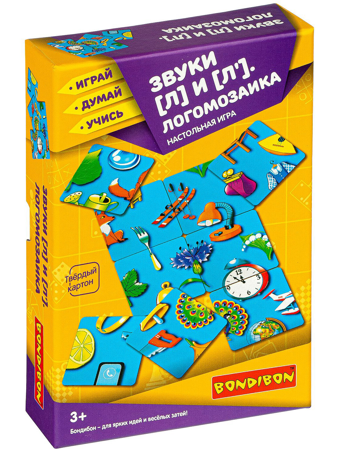 Настольная игра "логомозаика. Звуки [Л] И [Л']" Играй Думай Учись Bondibon