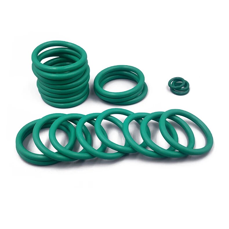 CS 4 мм OD 50–100 FKM Уплотнительное кольцо Зеленая фторкаучуковая резиновая уплотнительная прокладка Уплотнительное кольцо Маслостойкое кислотно-щелоченое уплотнительное кольцо Комплект, green, OD53mm, CS 4mm