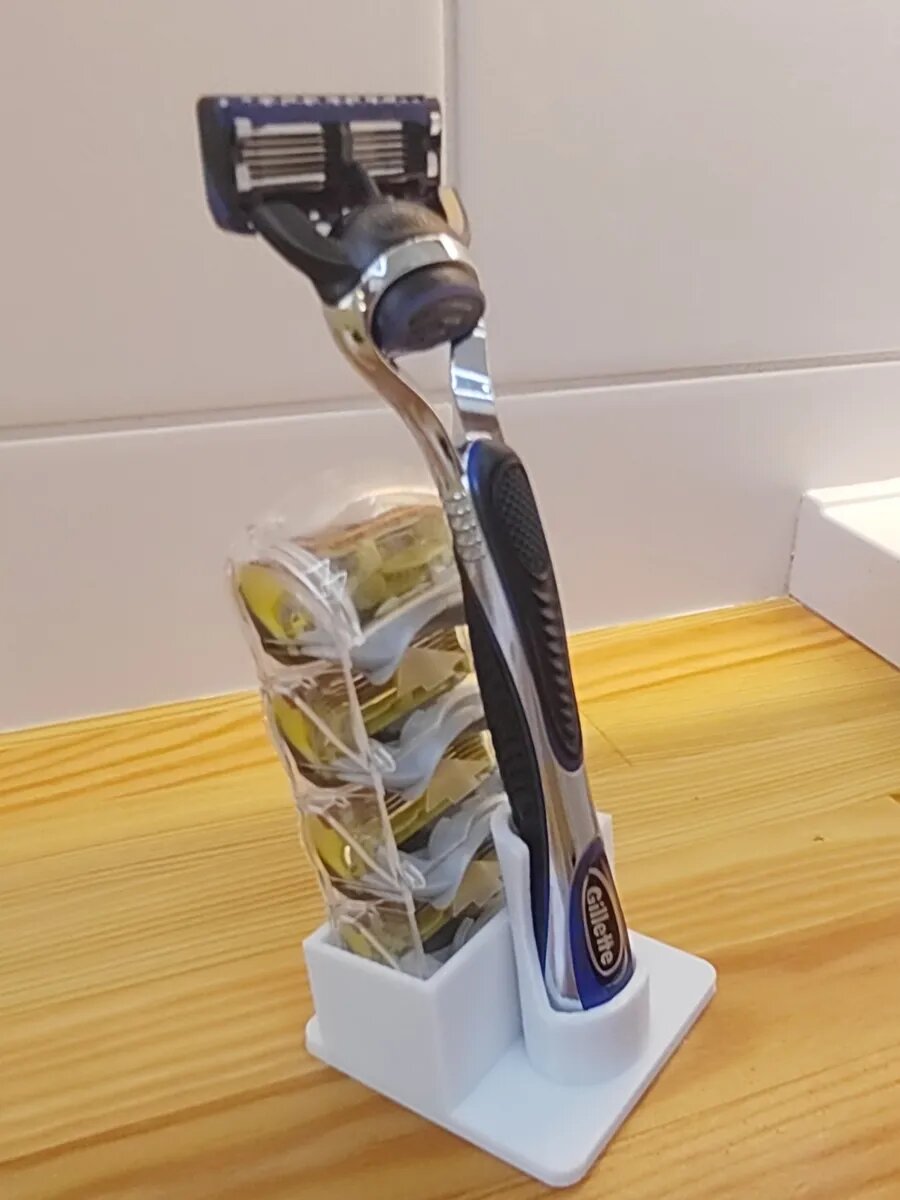 Держатель-подставка для бритвенного станка и сменных кассет