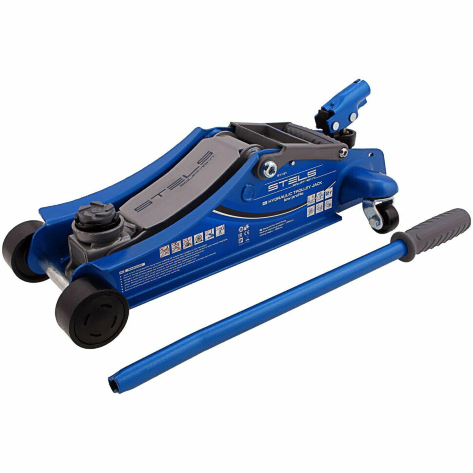 Домкрат гидрав подкат, пов рукоят 2т LOW PROFILE, 100-350мм Stels 51131, 2373155