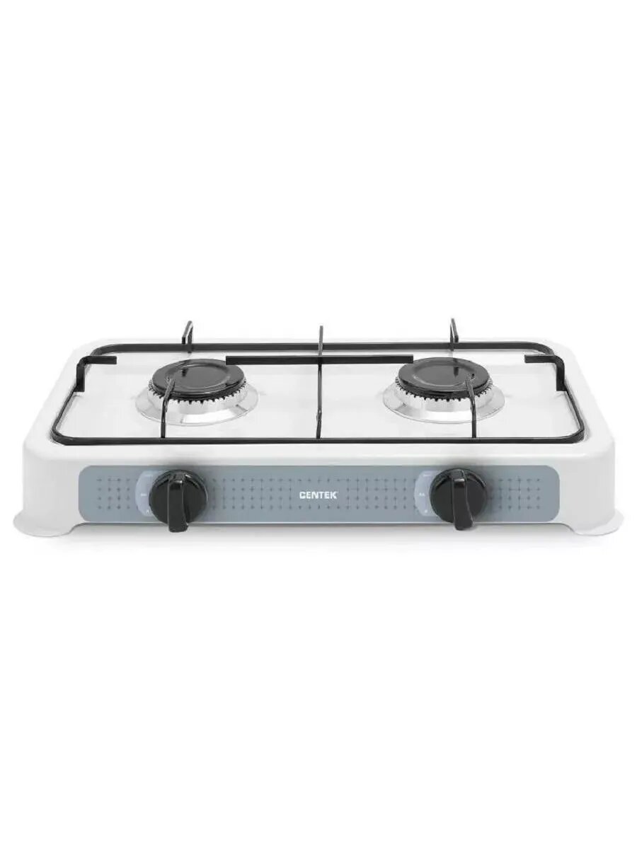 Плитка газовая CT-1524 белая 2 конфорки эмалированная