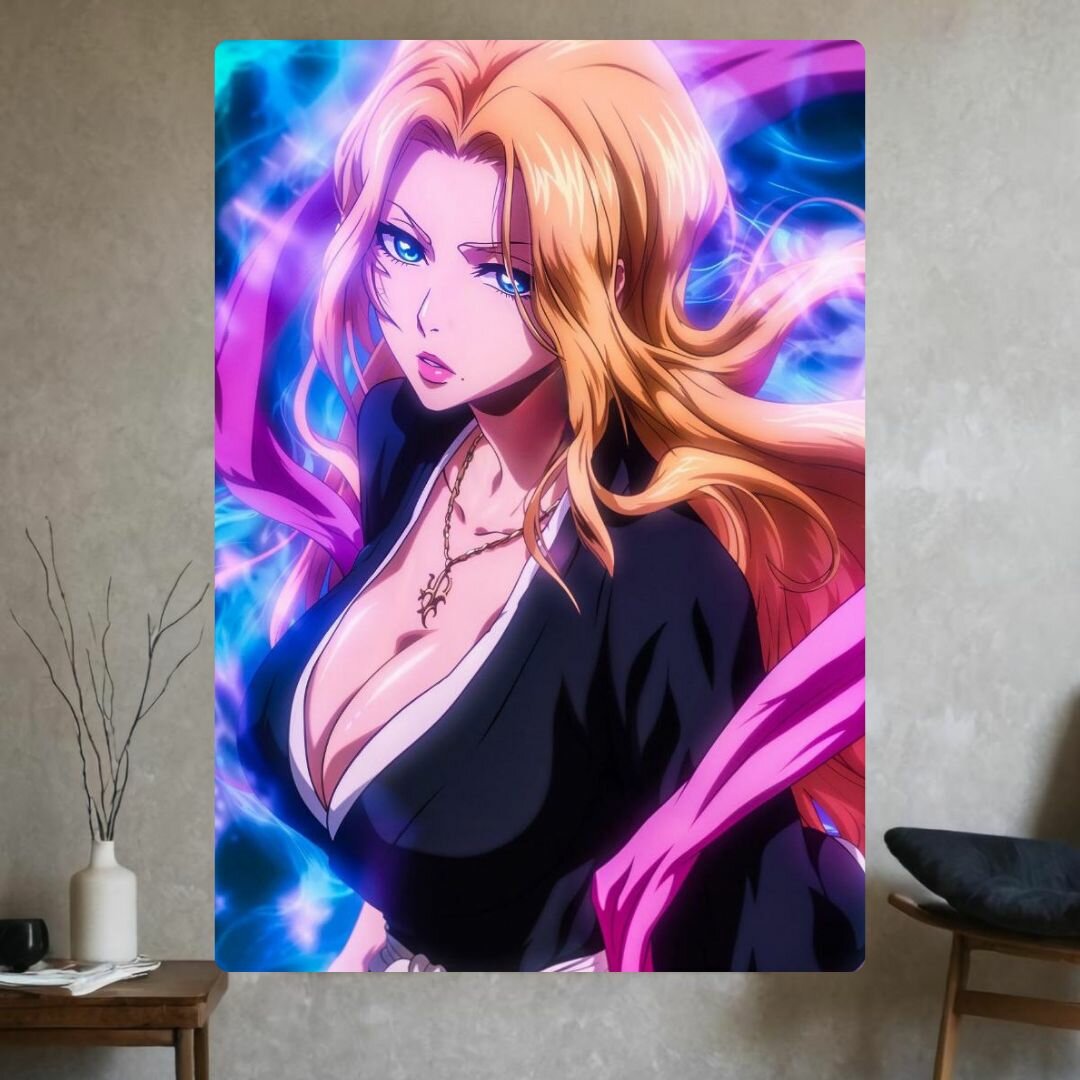 Картина на металле (аниме - Блич) Рангику Мацумото,20*30см