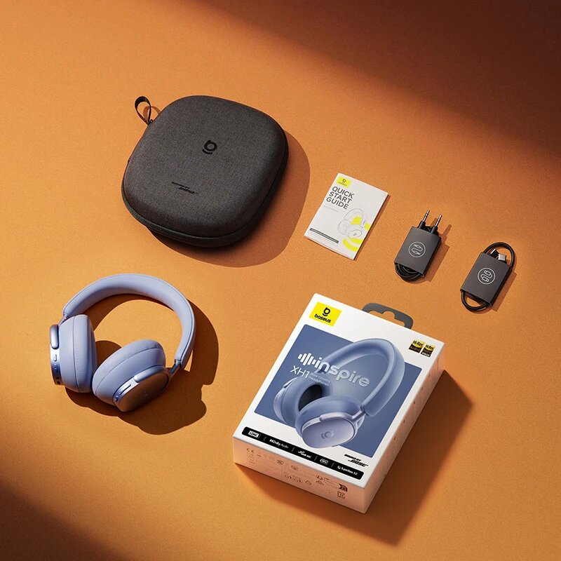 Беспроводные наушники Baseus Inspire XH1 ANC с шумоподавлением Twilight Blue