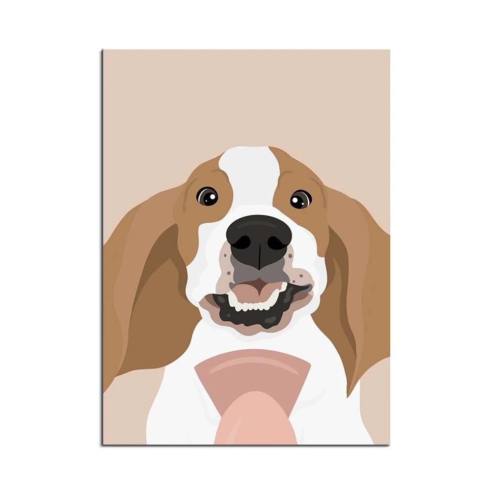 Печать на холсте ReachMani Барбер - уход за собаками