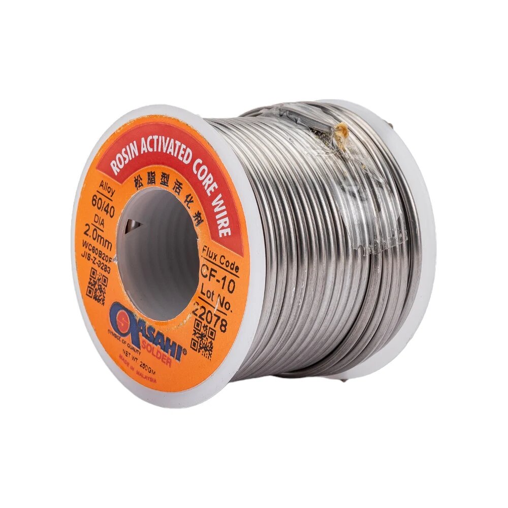 ASAHI 2,0мм 0,25кг Sn60/Pb40 CF10 флюс RA припой 00-00000077