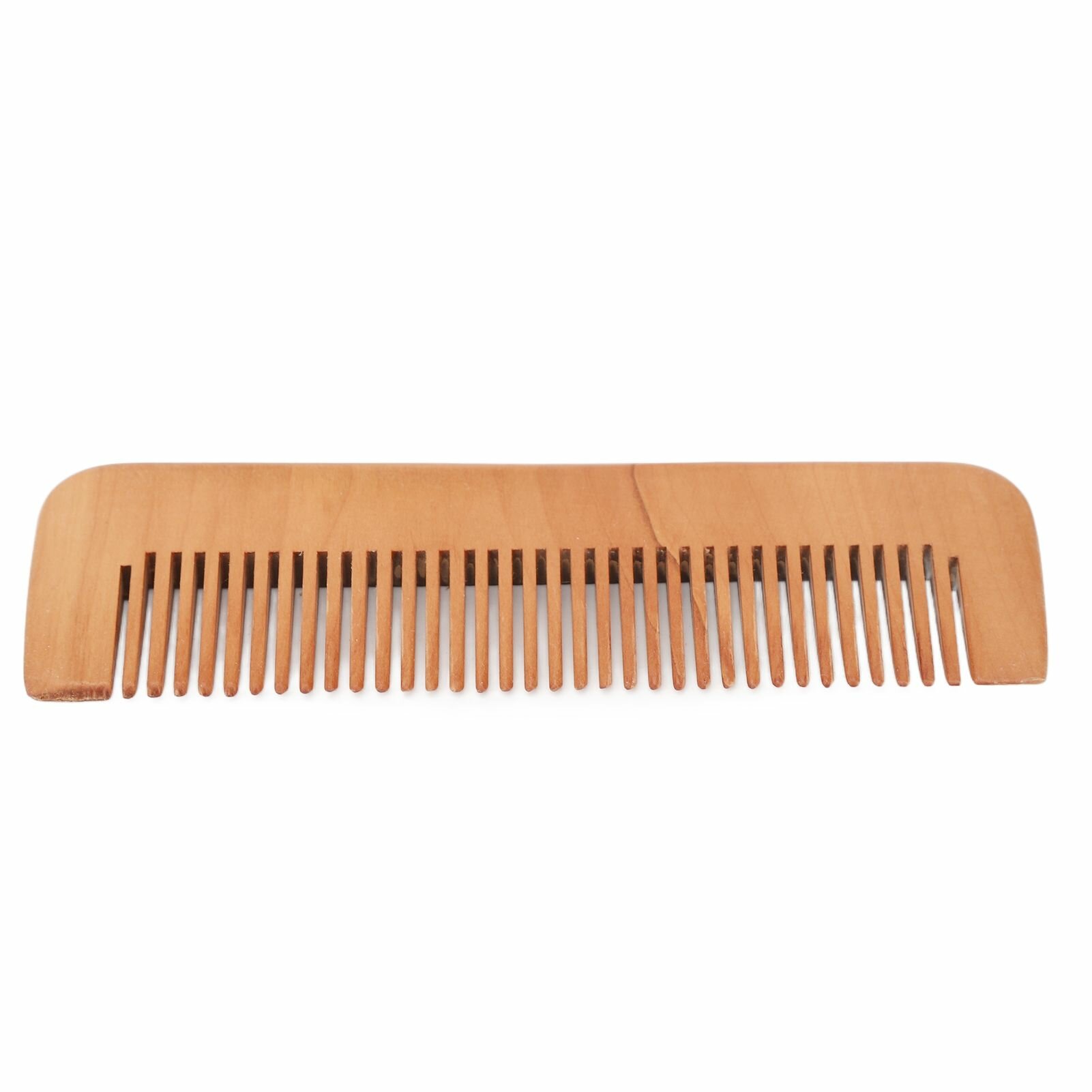 Маленькая карманная деревянная расческа для волос для мужчин и женщин, прочная портативная расческа из персикового дерева для укладки бороды