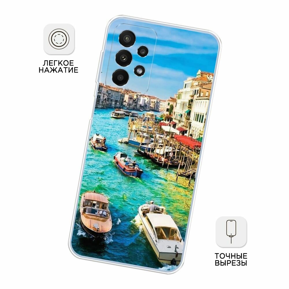 Чехол на Samsung Galaxy A23 / Самсунг Галакси А23 с принтом "Каналы Венеции" — фото 1