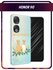 Чехол на Honor 90 / Хонор 90 с принтом "Весенние кролики", прозрачный