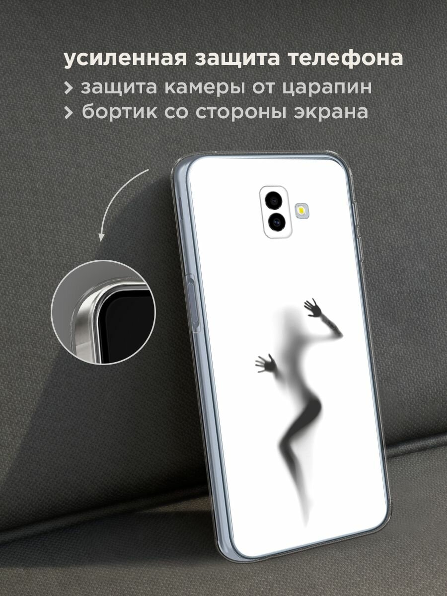 Чехол на Samsung Galaxy J6 + / Самсунг Галакси J6 Плюс 2018 с принтом "Девушка в душе" — фото 1