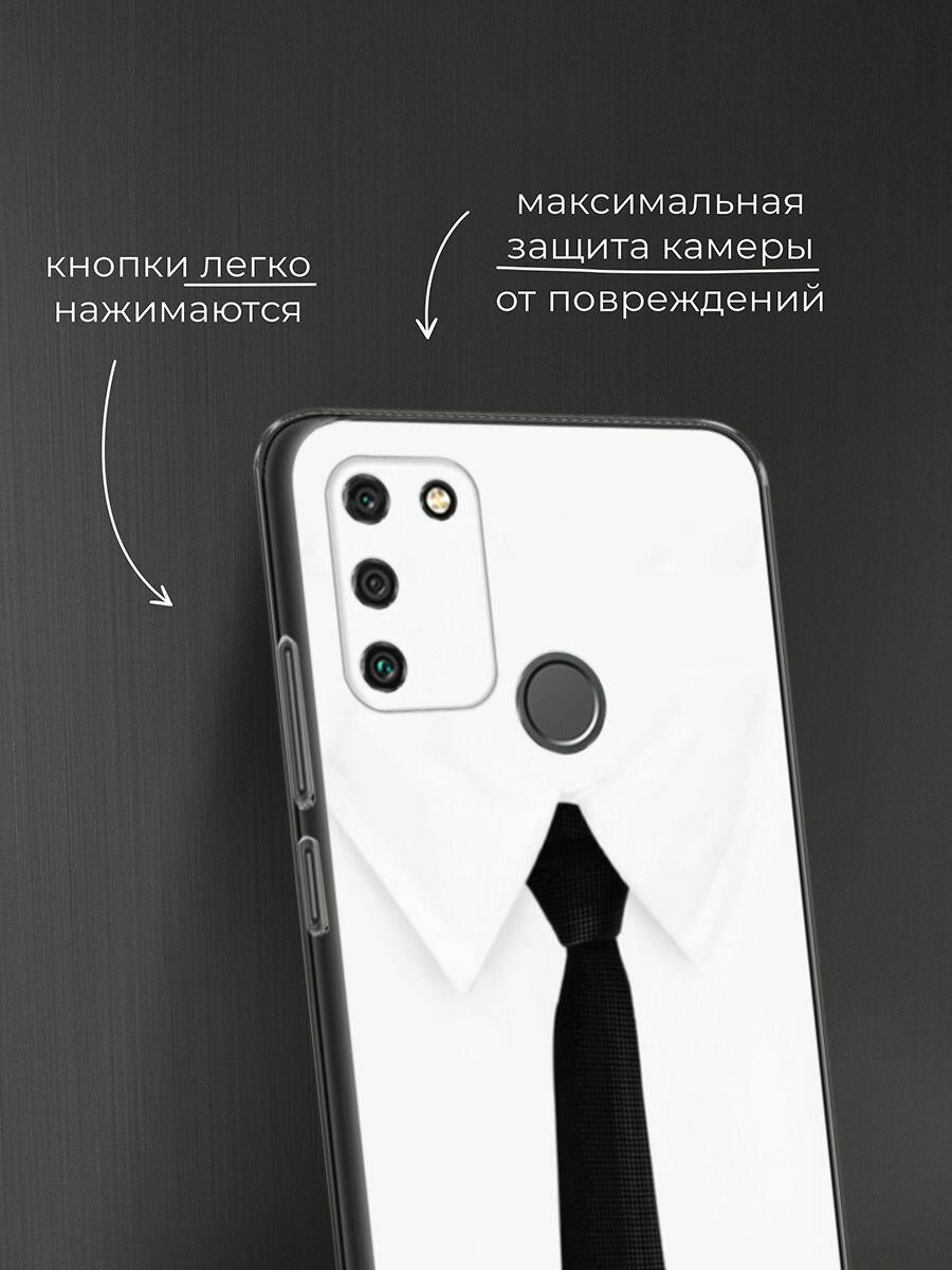 Силиконовый чехол на Honor 9A / Хонор 9А с принтом "Галстук" — фото 1