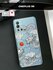 Чехол на OnePlus 9R / ВанПлас 9R с принтом "Драконы и Солнце", прозрачный