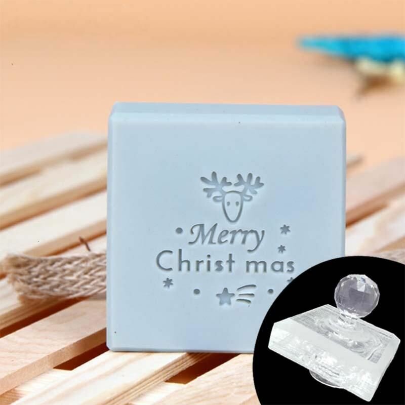 Акриловый штамп для мыла, инструменты для DIY натурального мыла, Z0623LT - С ручкой