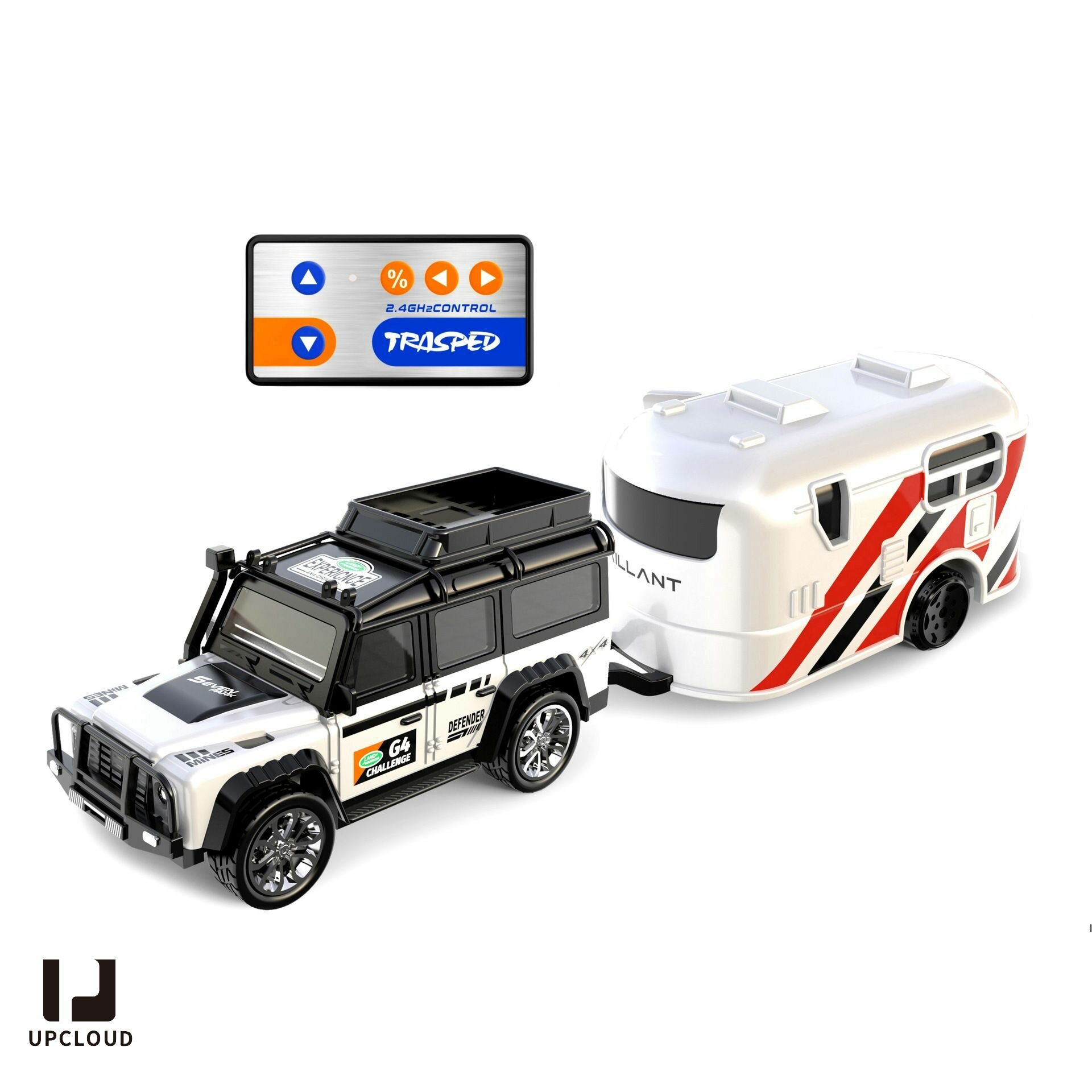 1:64 Mini машинка на радиоуправлении/ UPCLOUD/Автомобильные фары + подвесная коробка