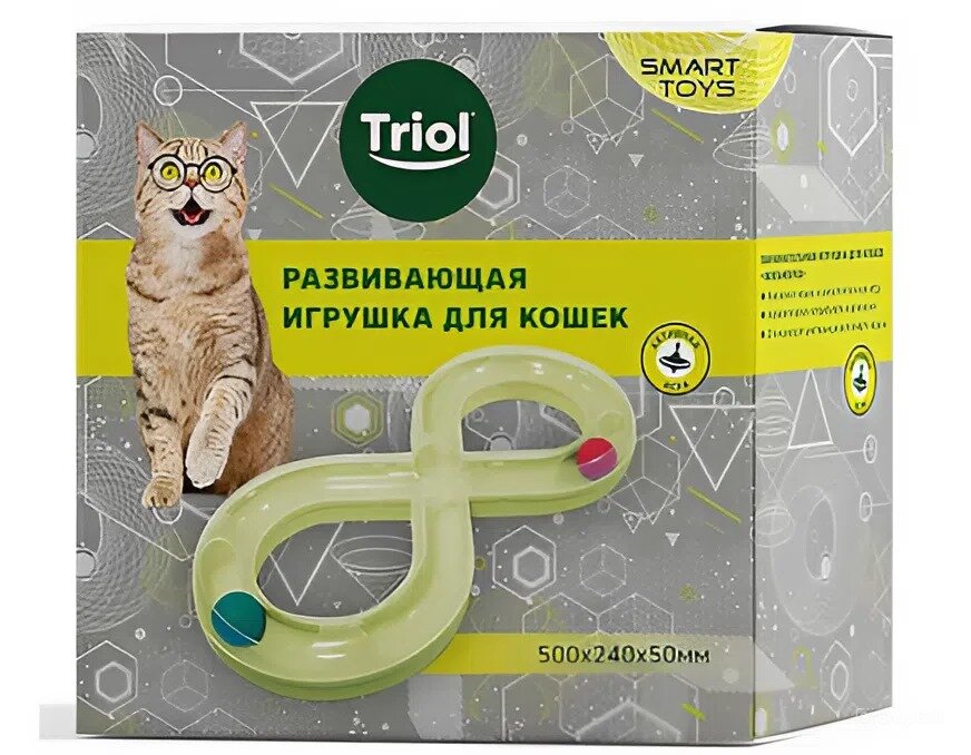 Triol Развивающая игрушка SMART TOYS для кошек "Восьмерка", 500*240*50мм