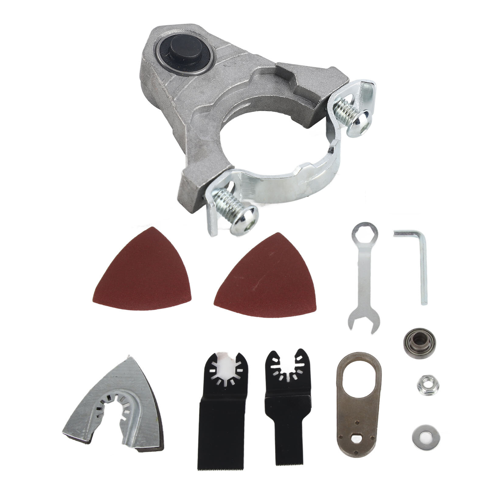 Металлический сменный адаптер для угловой шлифовальной машины, комплектная осциллирующая насадка для электрошлифовальной машины, прочный.