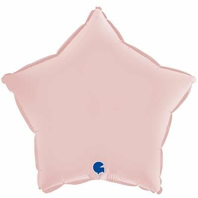 Воздушный шар GRABO "Звезда", без рисунка, Сатин Pastel Pink, 18 дюймов