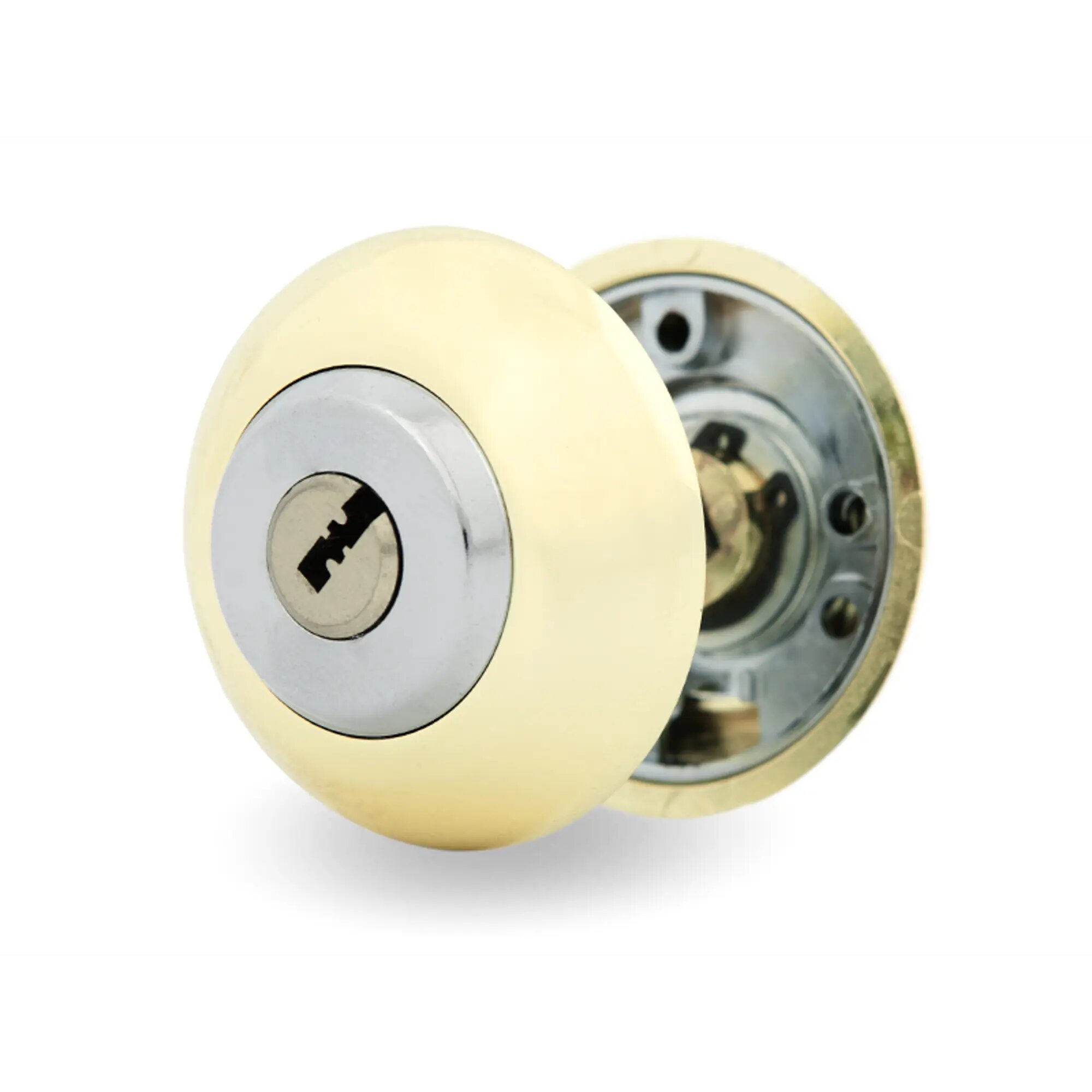 Фиксатор-ключ круглый ЦАМ золотистого цвета для точной фиксации элементов для сборки