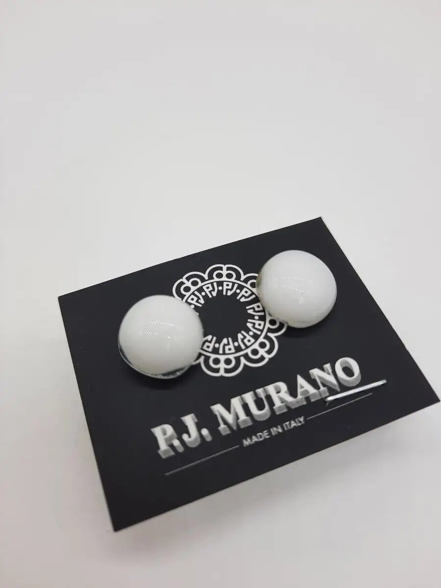 Серьги пусеты, муранское стекло, стекло