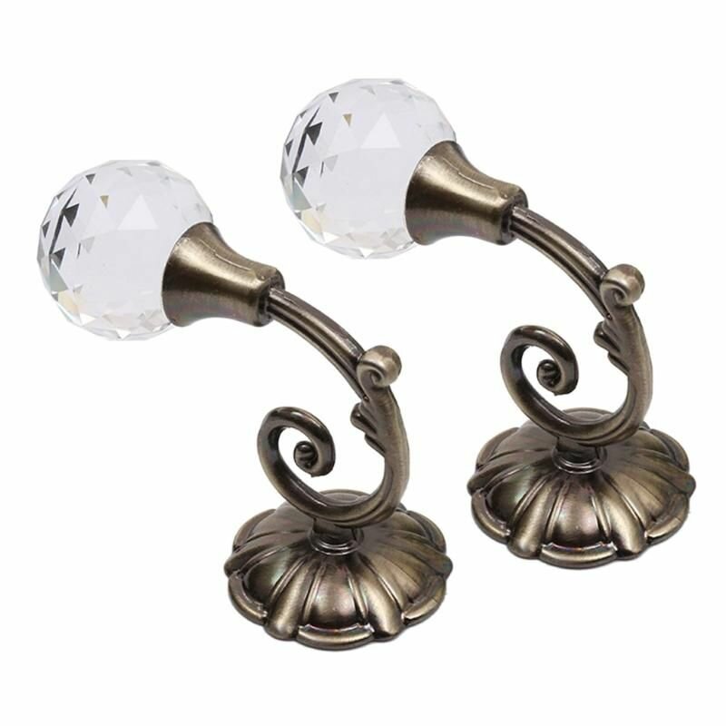 Хрустальные держатели для штор, Бронза