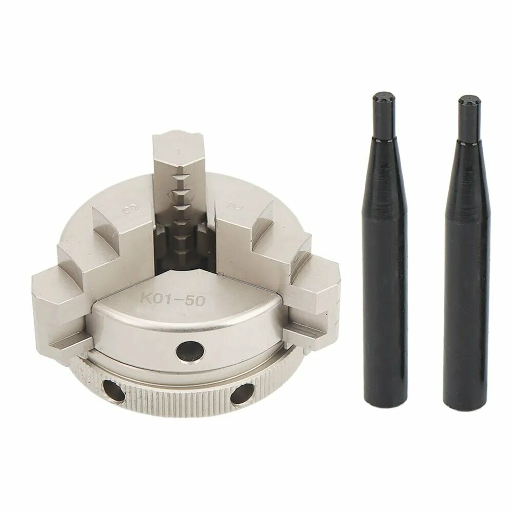 Мини-3-кулачковый токарный патрон K01-50 2" (50 мм) M14 с реверсивным зажимом