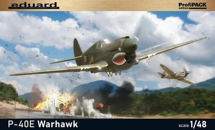 Eduard 82241 1/48 P-40E Warhawk ProfiPACK с ливерией Flying Tigers сборная модель самолета Делюкс Версия