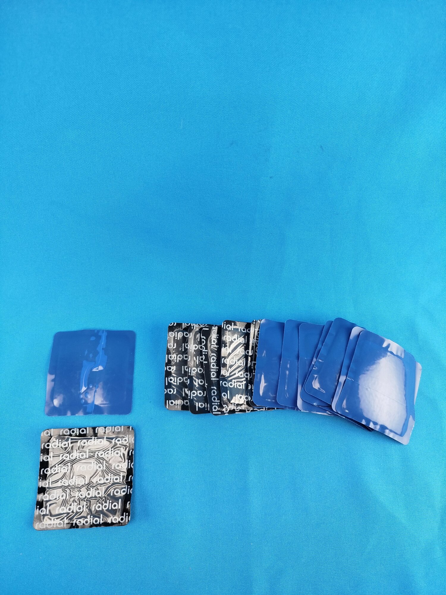 Заплатки колесные "AIRLINE" для ремонта радиальных шин, квадратные, 76x76мм (15шт)