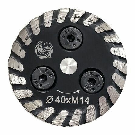 Диск отрезной по граниту Турбо 40 мм с фланцем М14 KING (Кинг)