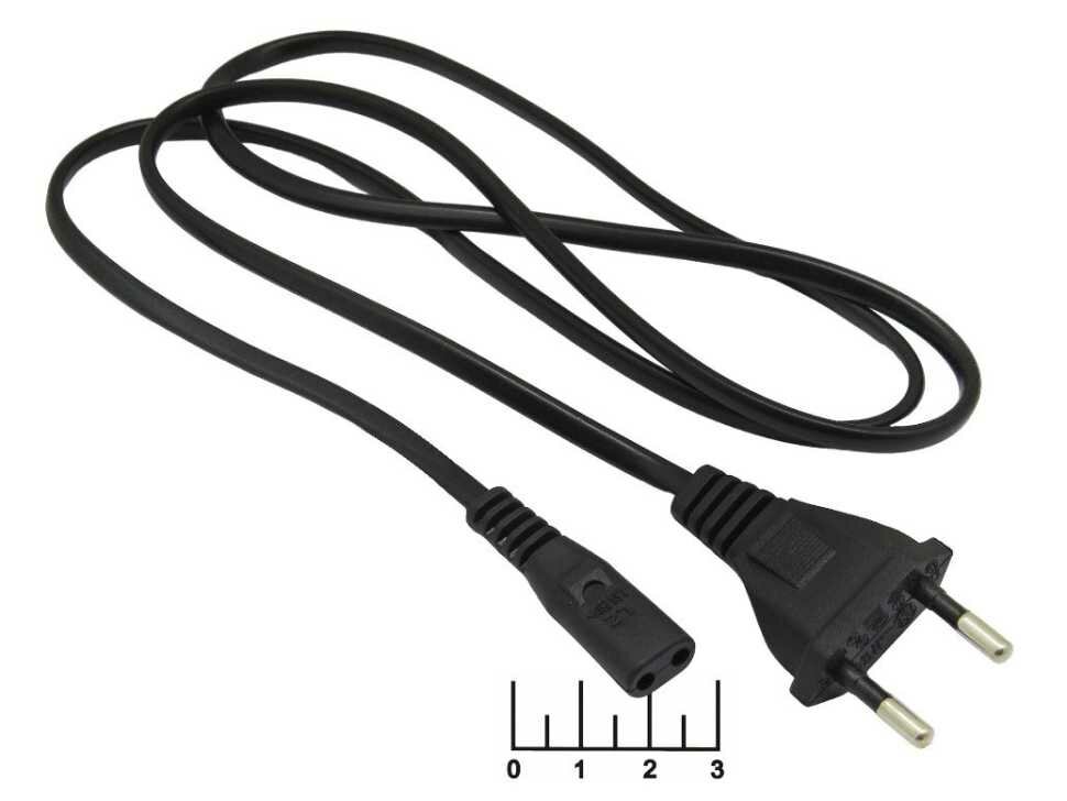 Шнур сетевой 2pin C1 для электробритвы 1м VS-40