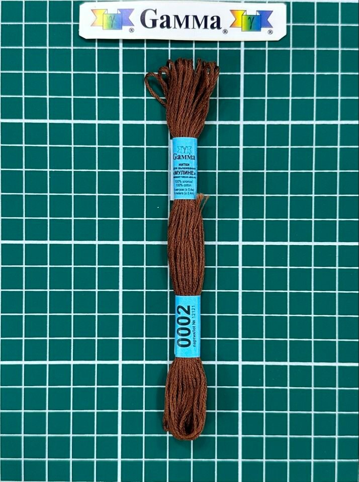 Мулине Гамма, цвет 0002, вышивальные нитки