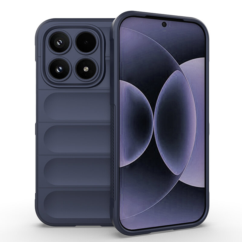 Чехол для Xiaomi 17/Сяоми 17, soft touch, чехол-кардиомонитор, поликарбонат (PC), защита камеры, ударопрочный, усиленные углы, Xiaomi, Xiaomi 17, dark blue,