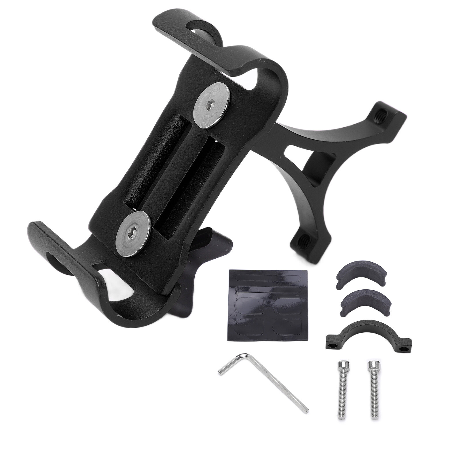 Вращающийся на 360° держатель для телефона на велосипед, кронштейн для крепления на руль велосипеда, подходит для смартфонов с диагональю экрана от 3,5 до 6,5 дюймов, черный.