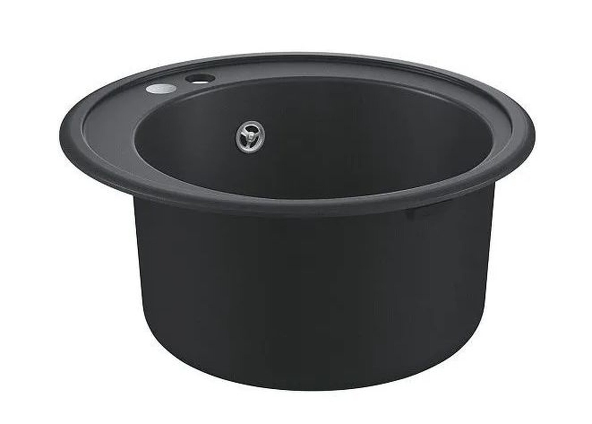 Мойка Grohe K200 31656AP0, кварцевый композит, круглая, черная, Германия