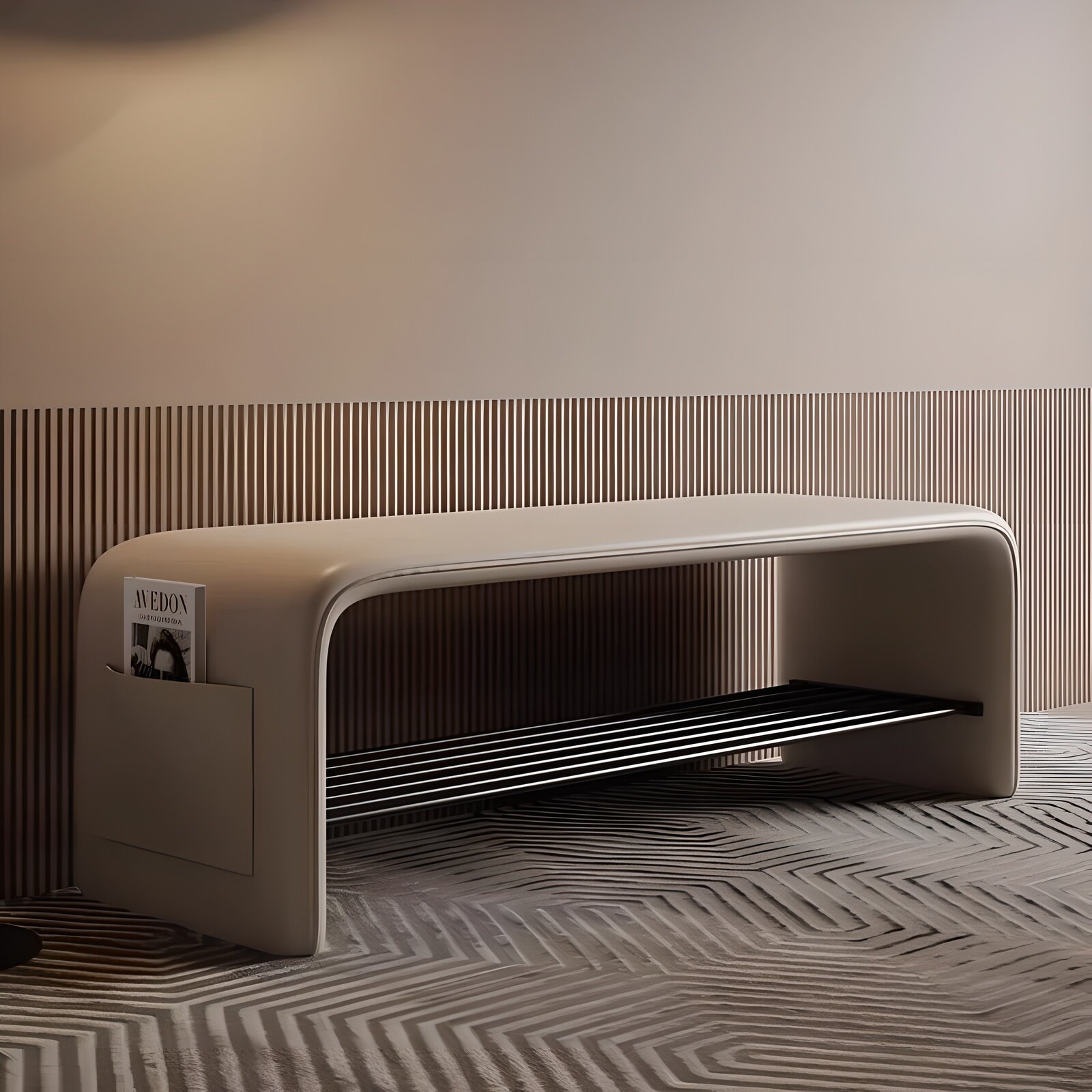 Скамья в прихожую "Ар-деко", 80х35х42 см, нагрузка до 200 кг