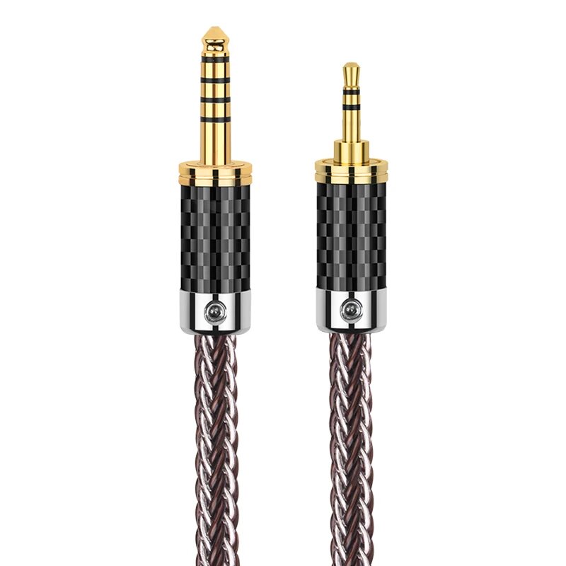 Аудиокабель YYAUDIO 3,5 мм до 4,4 мм OCC чистое серебро