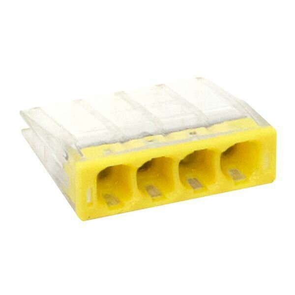 Клемма строительно-монтажная СМК 2273-244 4-проводная 0.5-2.5кв. мм с пастой (уп.100шт) PROxima EKF plc-smk-2273-244