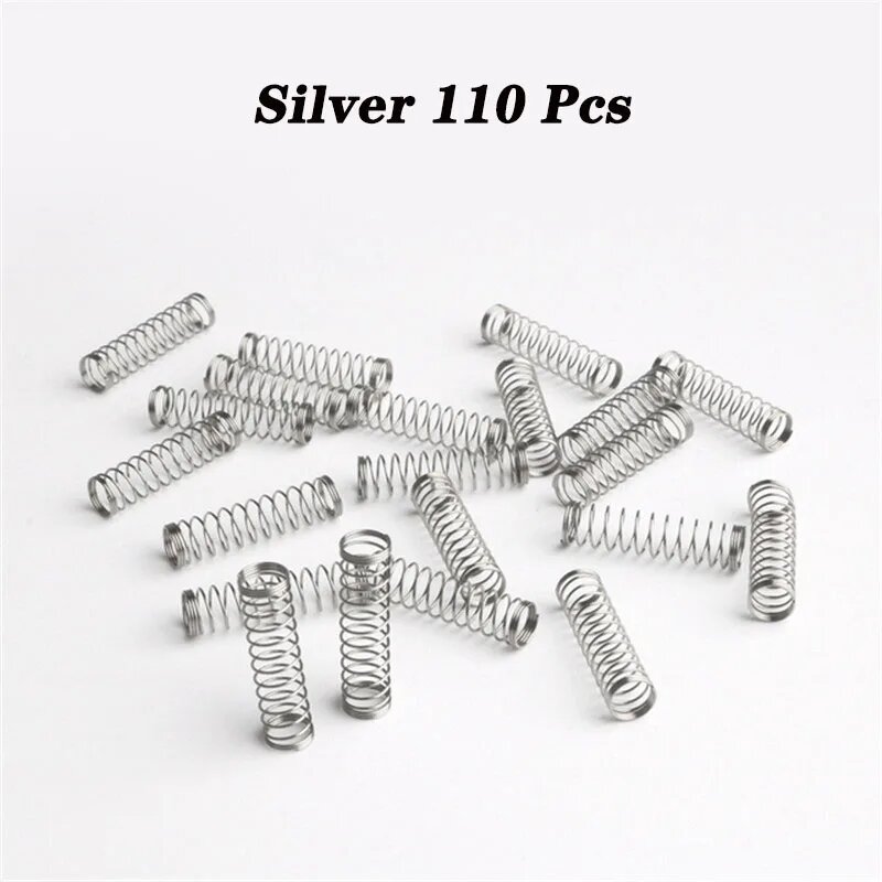Игровые пружины для механических клавиатур Cherry Gateron Kailh Box Mx Switch Bottom Force 150g, Silver 110Pcs
