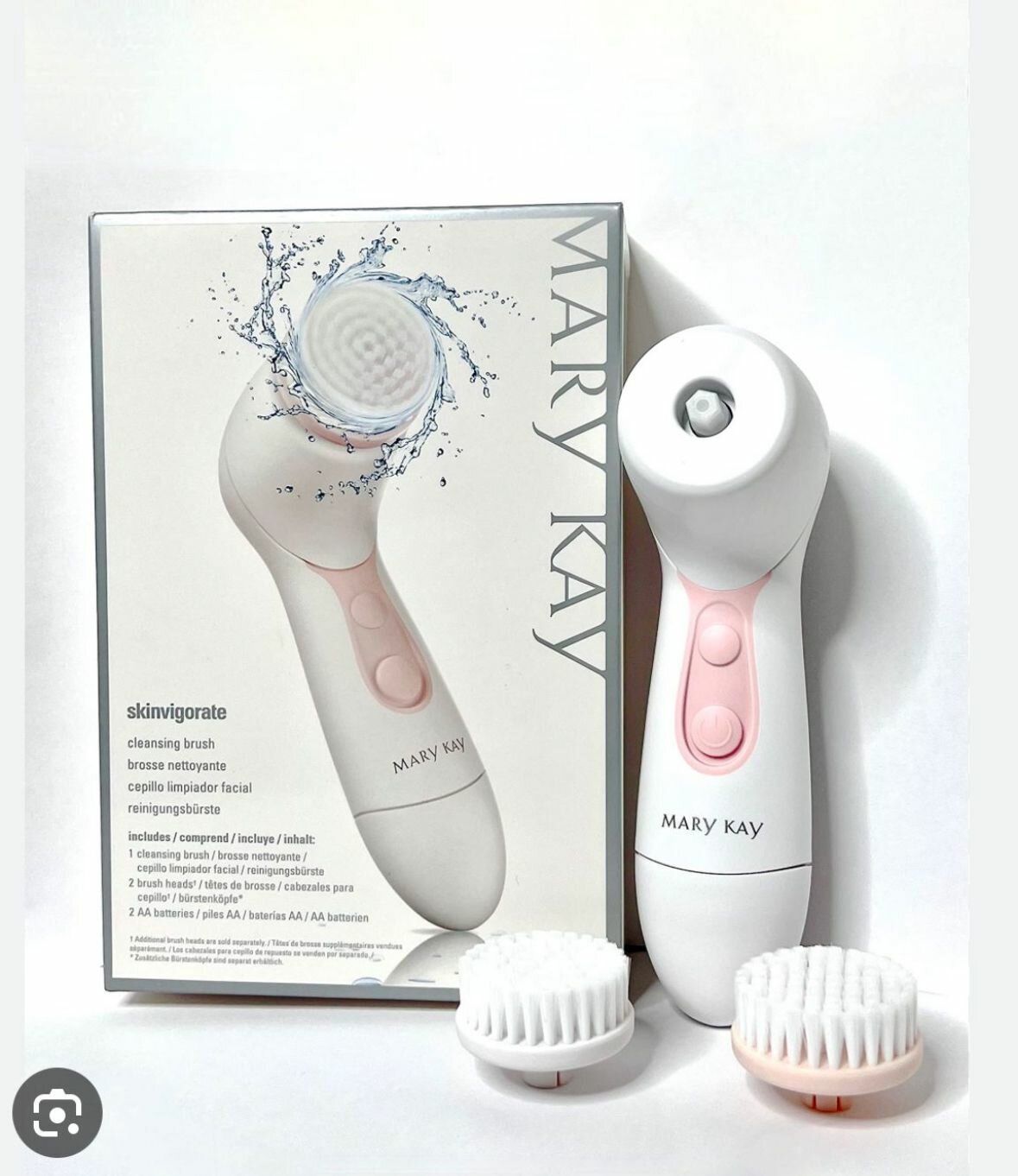 Электрощетка для лица Mary Kay Skinvigorate, фиолетовая/зеленая